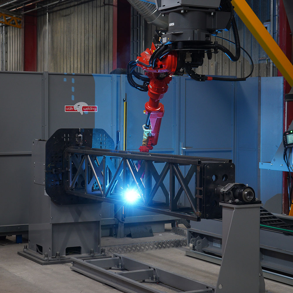 Svejsning af stålkonstruktioner med svejserobotter